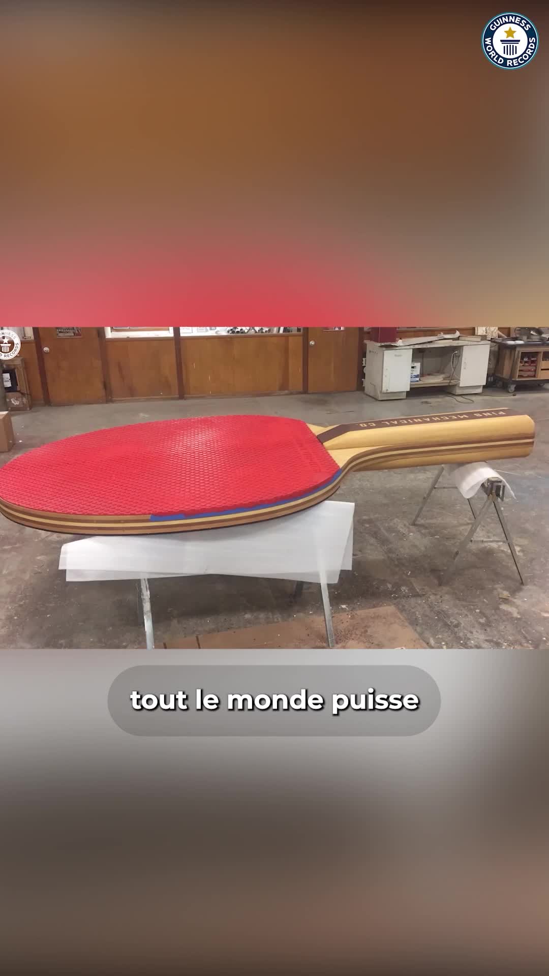 Rise Brands crée la plus grande raquette de ping-pong du monde