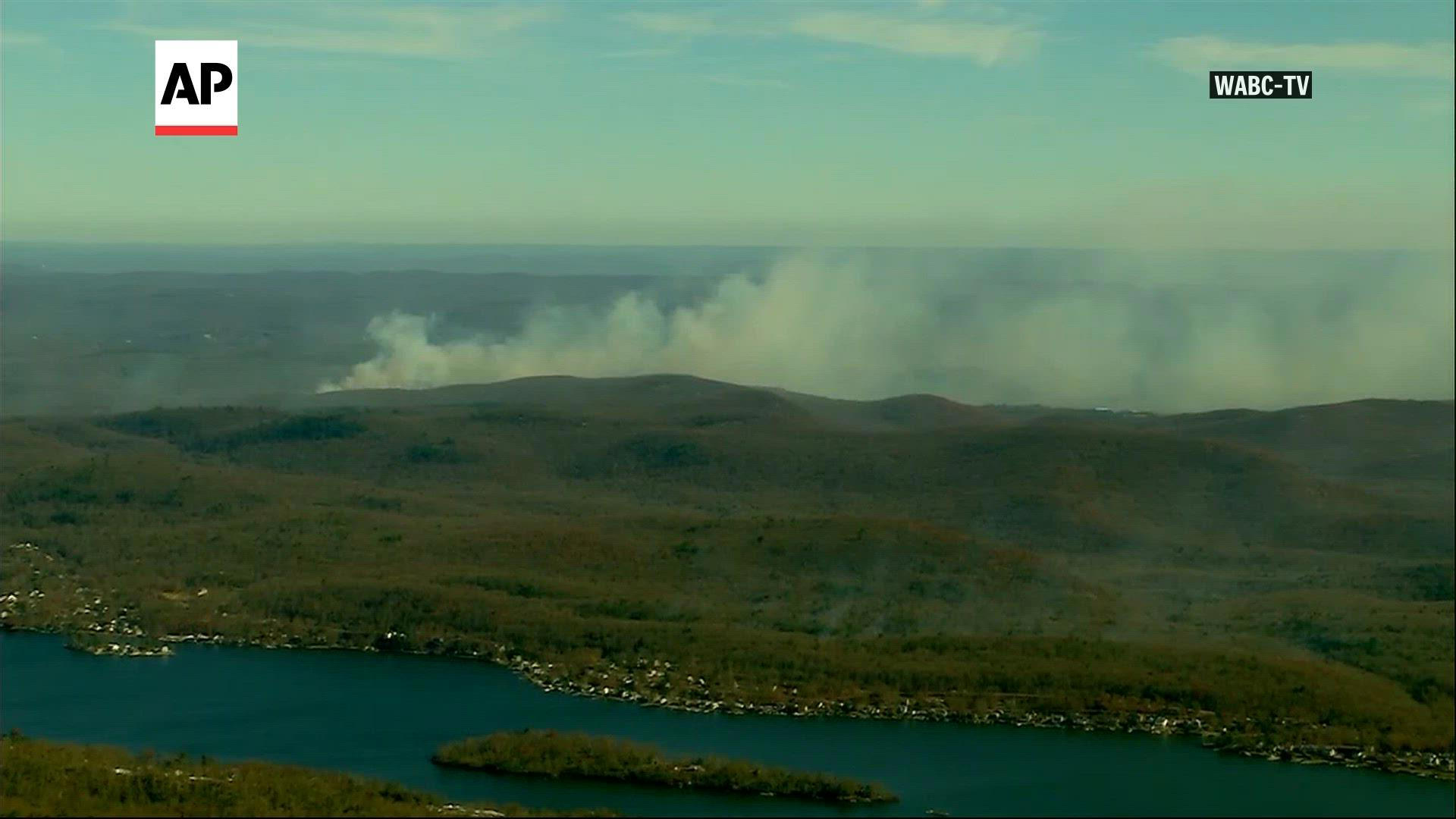 Officials give an update on wildfires burning along the New Jersey-New ... Officials give an update on wildfires burning along the New Jersey-New ...