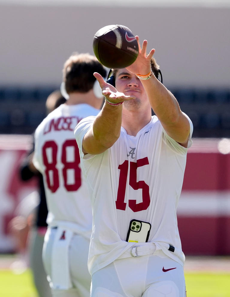 What Kalen DeBoer said about Alabama football QB battle after first ...