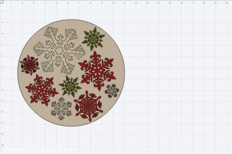 Glass Etching a Snowflake Design on a Candle Plate