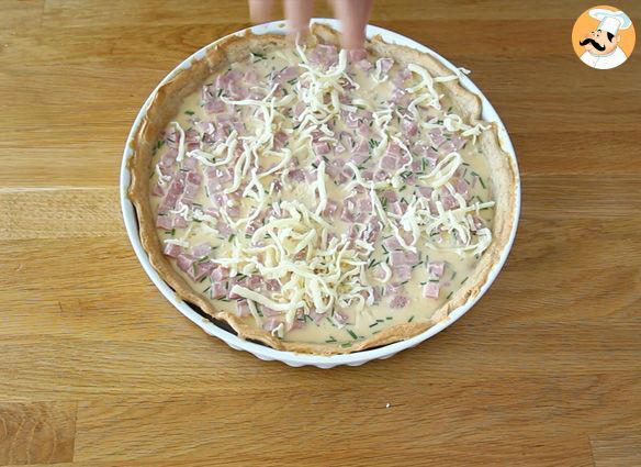 Ham and egg quiche