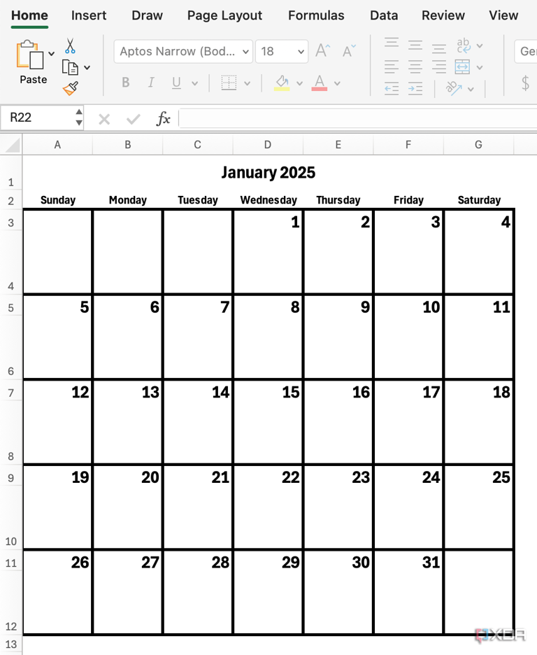 I used Excel to print my own family and personal calendars, and so can you