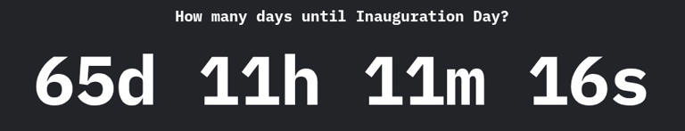 What's the Inauguration Day schedule? Here are the day's key events