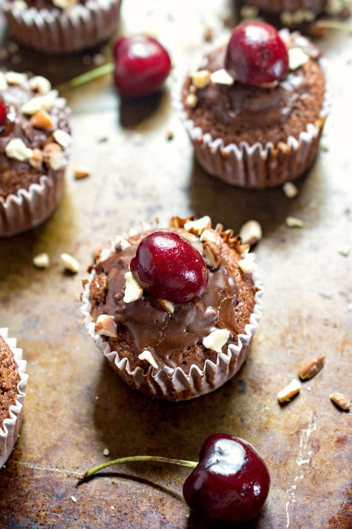 Delicious Cake Mix Muffins – Cherry Almond Chocolate Muffins