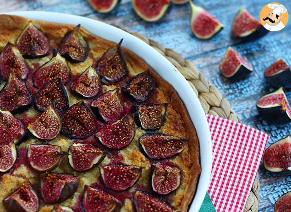 Homemade fig tart