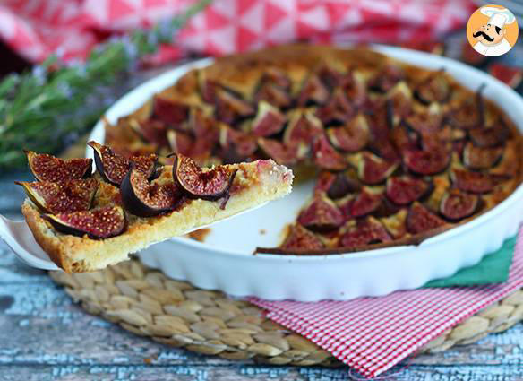 Homemade fig tart