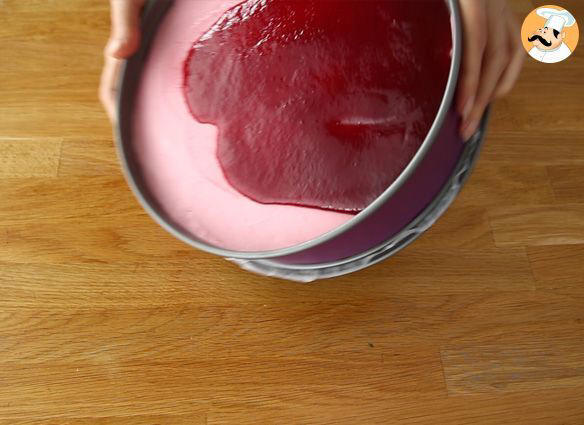 Raspberry white chocolate bavarois (steps and video)