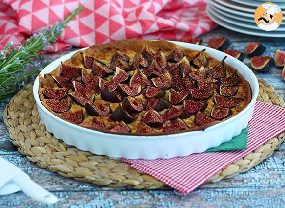 Homemade fig tart