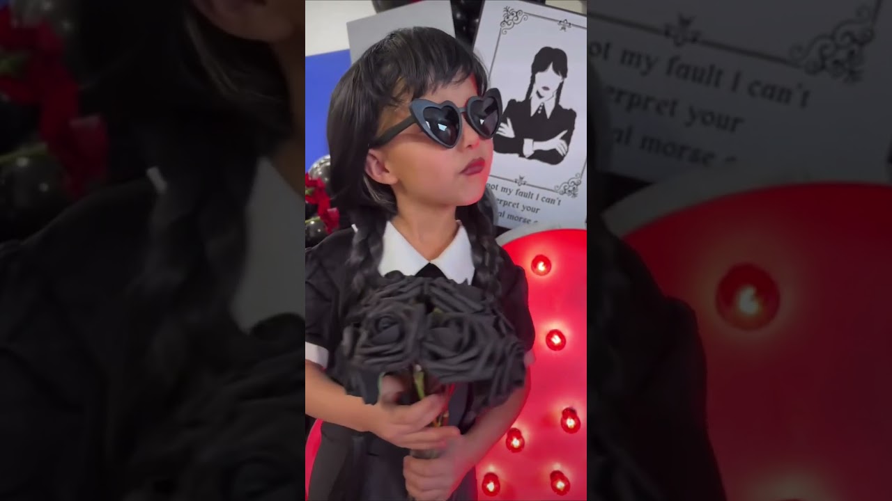 Creative twins wear themed costumes for a special Wednesday challenge