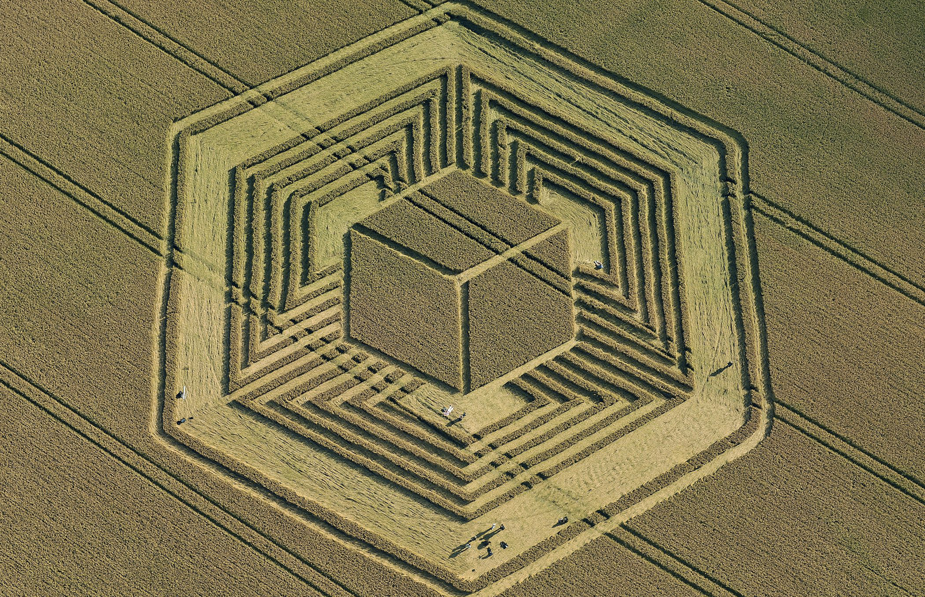 Crop circles: 30 mysterious field patterns seen from above
