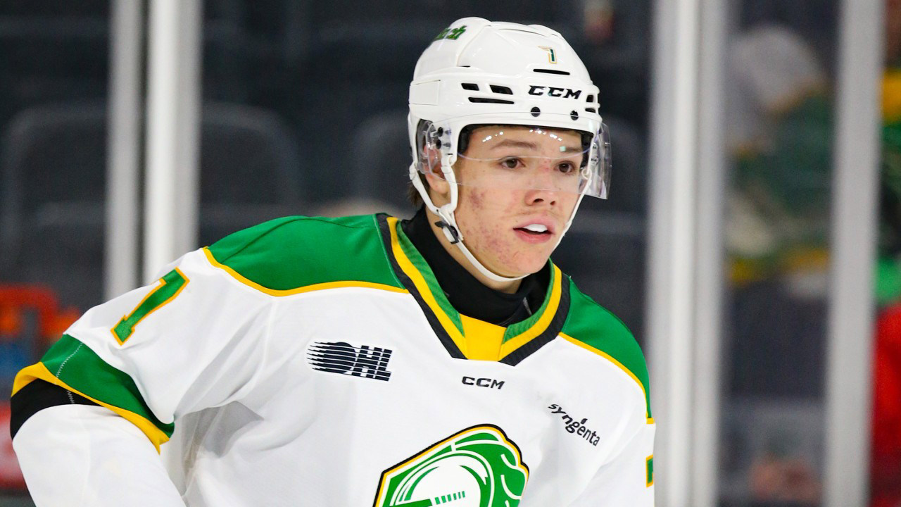 Maple Leafs prospect Easton Cowan returns to Knights’ lineup vs. Owen Sound Maple Leafs prospect Easton Cowan returns to Knights’ lineup vs. Owen Sound