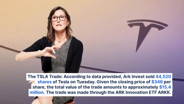 As Tesla Rides Trump Rally, Cathie Wood Sells $15.4M Worth Of Stock As Tesla Rides Trump Rally, Cathie Wood Sells $15.4M Worth Of Stock