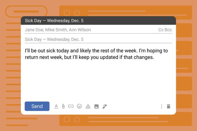 How to Write a Sick-Day Email—Plus Templates You Can Use Now