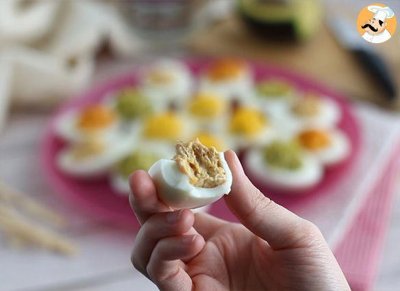 Deviled eggs, 4 variations