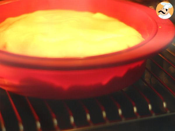 Tarte tatin de pommes de terre au cantal