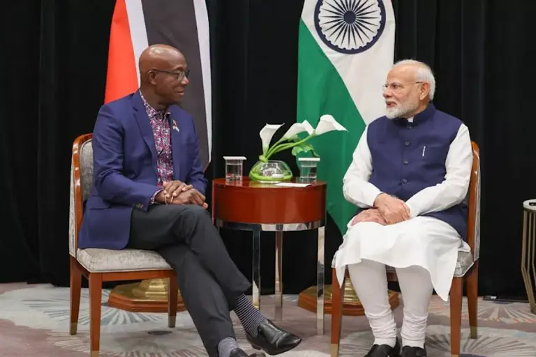 PM Modi holds bilateral talks with Trinidad and Tobago PM Keith Rowley PM Modi holds bilateral talks with Trinidad and Tobago PM Keith Rowley
