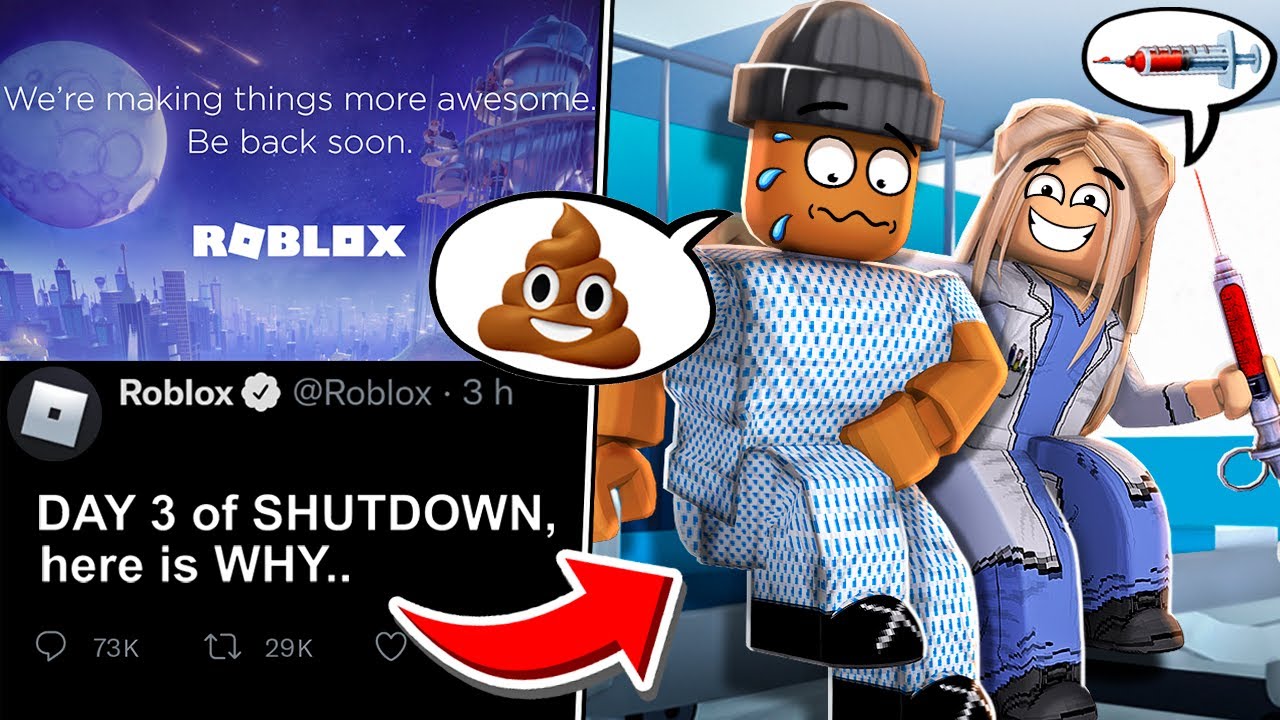 Roblox Servers Are Down Went to Roblox Hospital Sad