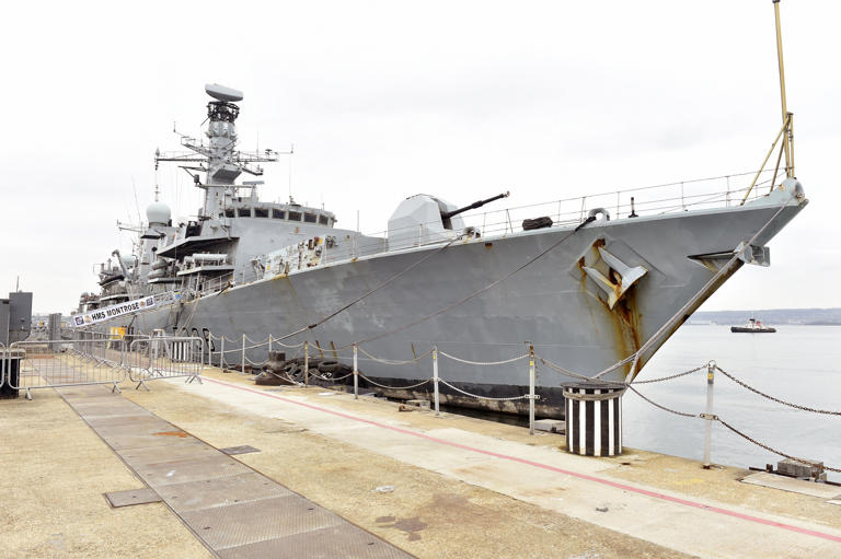 Mothballed HMS Montrose and Westminster moved into HMNB Portsmouth as ...