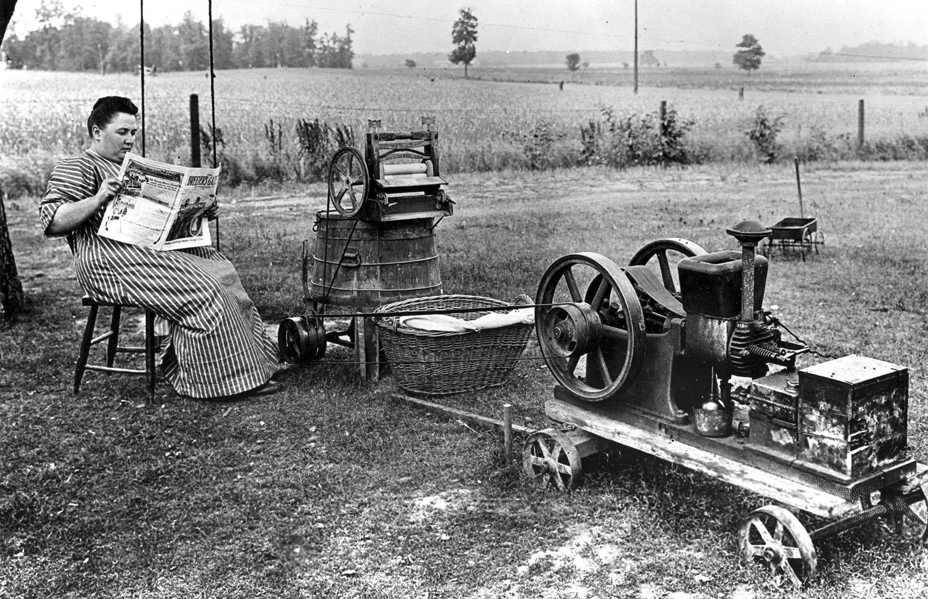 Vintage photos of household gadgets from the 18th century to today