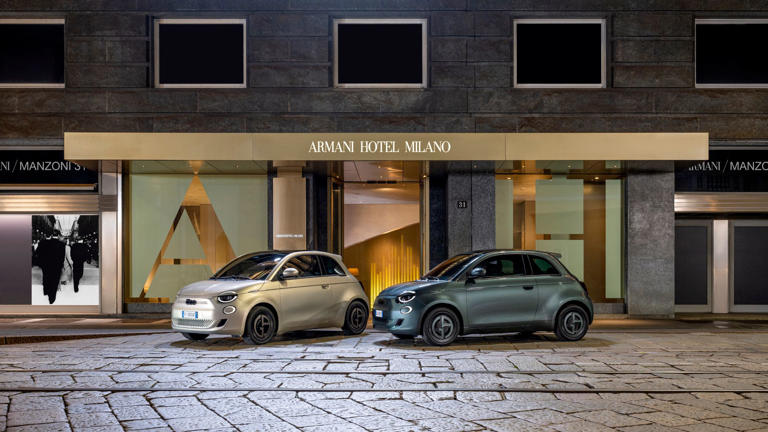 2025 Fiat 500e Giorgio Armani Hits The LA Auto Show Catwalk