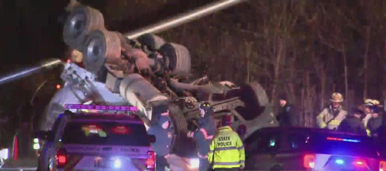 Driver Extricated After Rollover Tanker Crash On Eisenhower Expressway