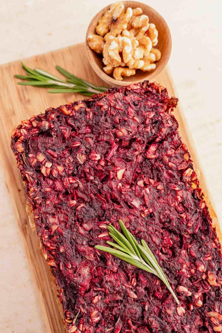 Easy Beet and Walnut Vegetarian Roast Recipe