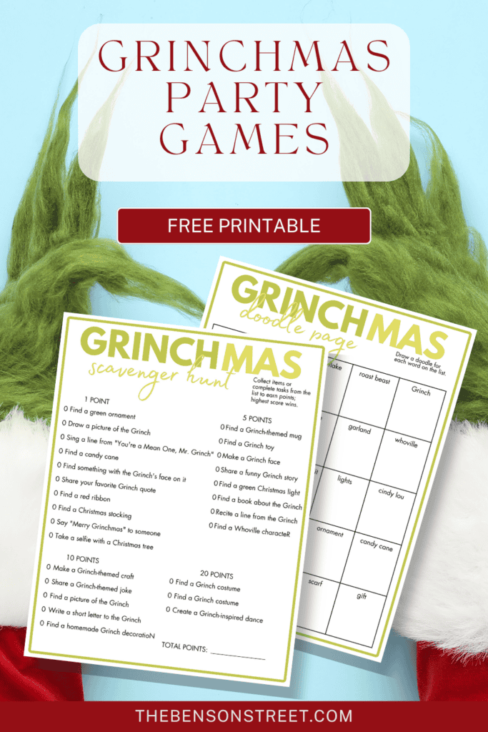 Free Printable Grinchmas Games: A Fun Holiday Activity Bundle