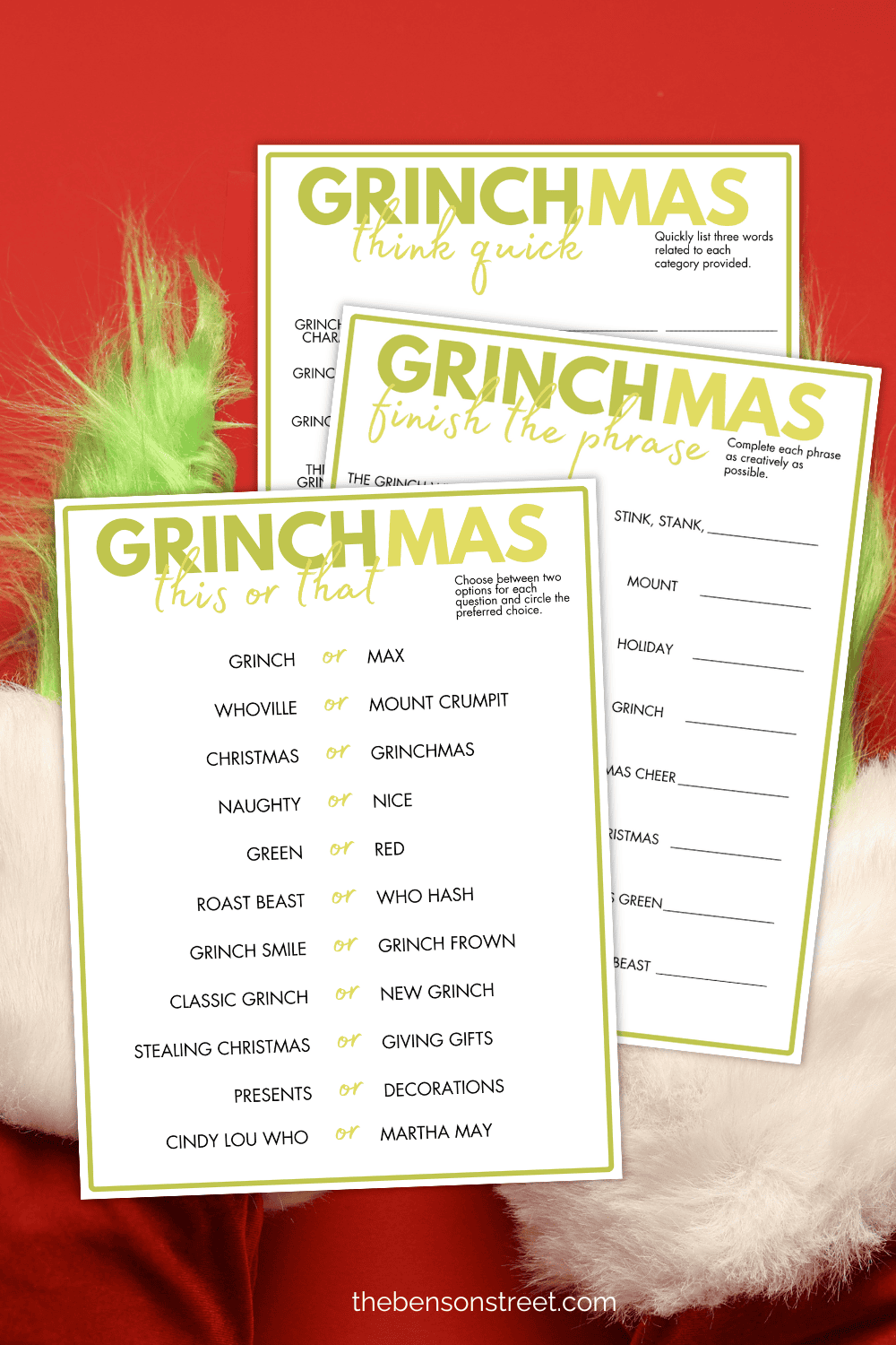 Free Printable Grinchmas Games: A Fun Holiday Activity Bundle
