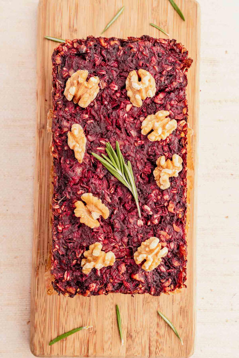 Easy Beet and Walnut Vegetarian Roast Recipe