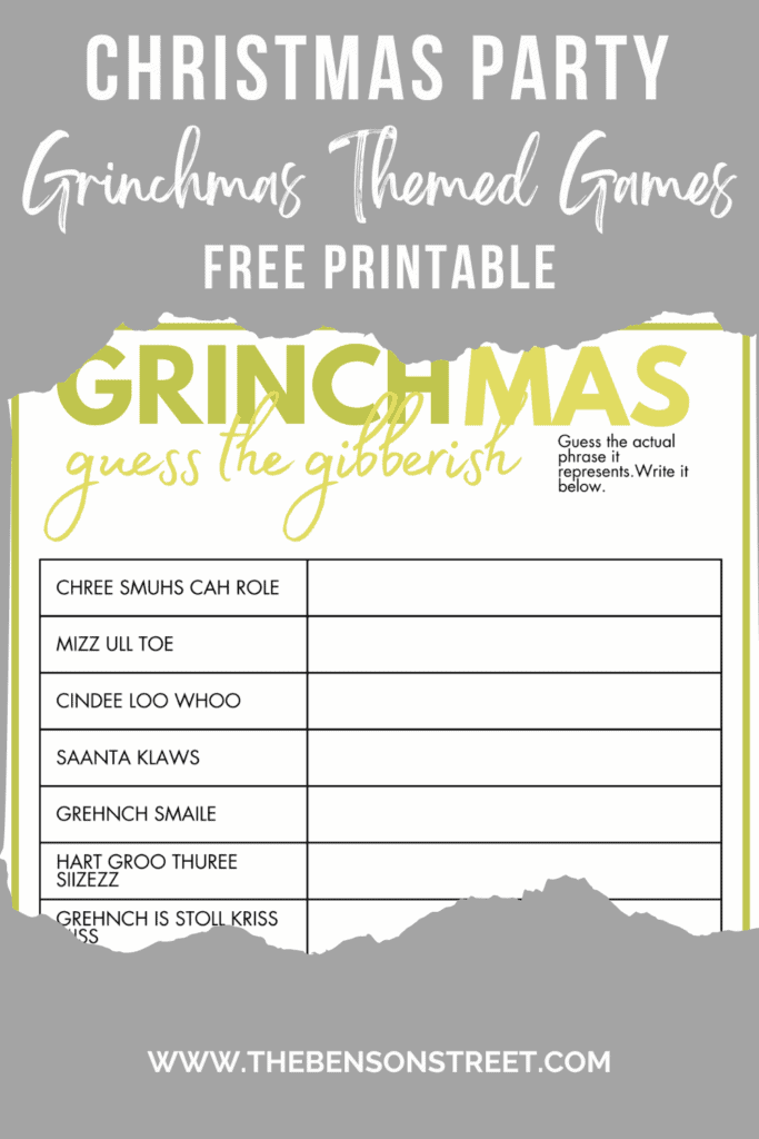 Free Printable Grinchmas Games: A Fun Holiday Activity Bundle