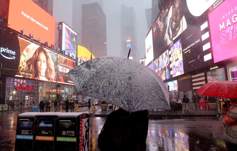 New Year’s Day could bring snow to New York City
