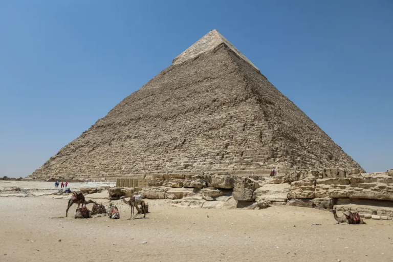 The Great Pyramid of Giza actually has more than four sides