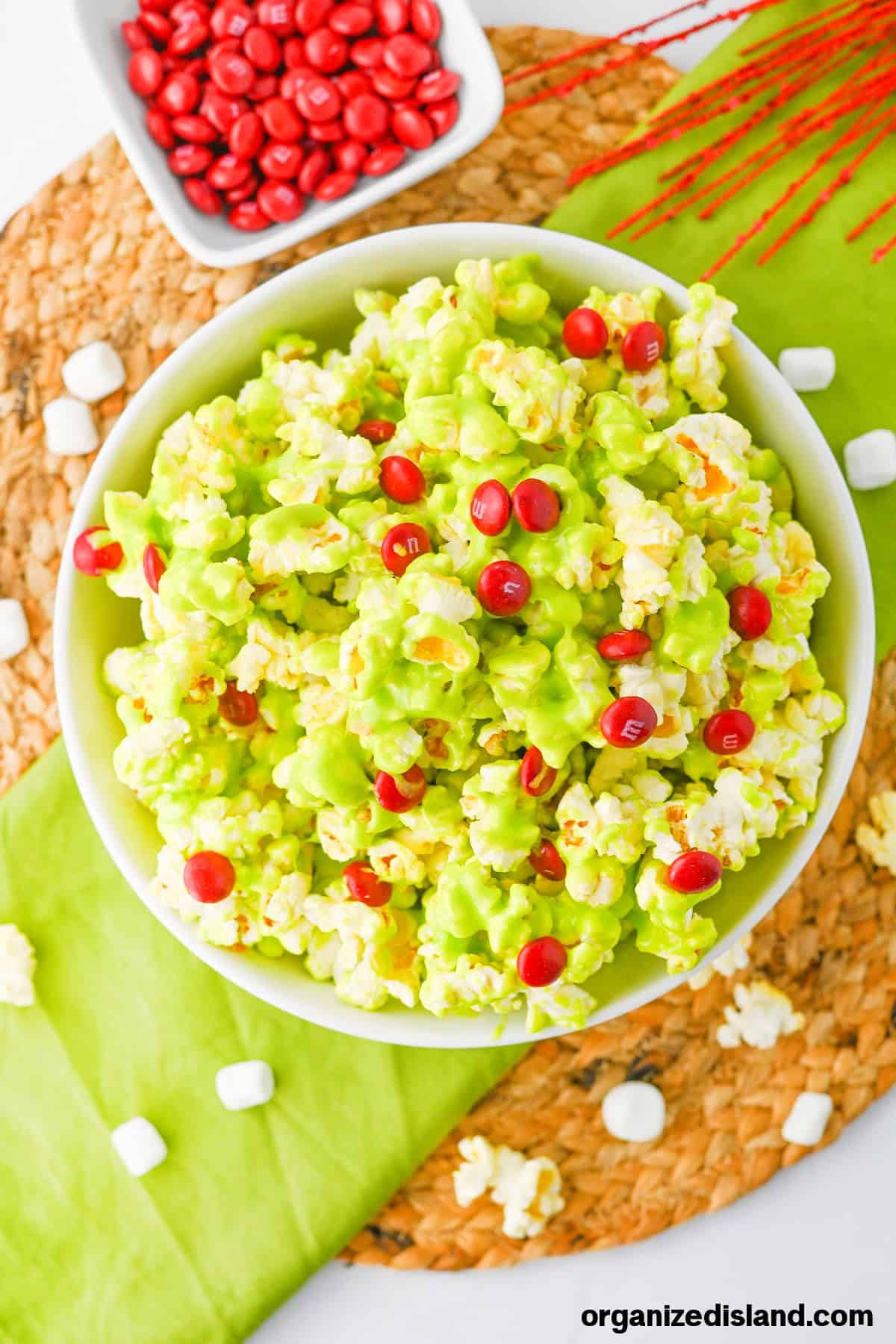 Grinch Popcorn Christmas Party Snack