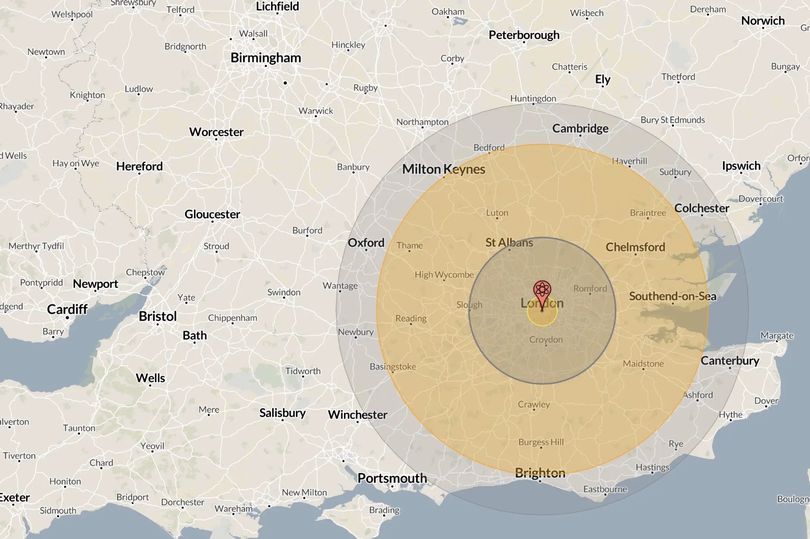 Horror WW3 nuke map shows you exact UK cities that will targeted by ...