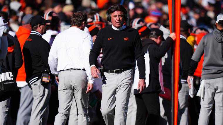Oklahoma State head football coach Mike Gundy, Cowboys predicted to see ... Oklahoma State head football coach Mike Gundy, Cowboys predicted to see ...