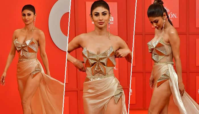 PHOTOS: Mouni Roy gets trolled for her daring thigh-high slit gown; fan ... PHOTOS: Mouni Roy gets trolled for her daring thigh-high slit gown; fan ...