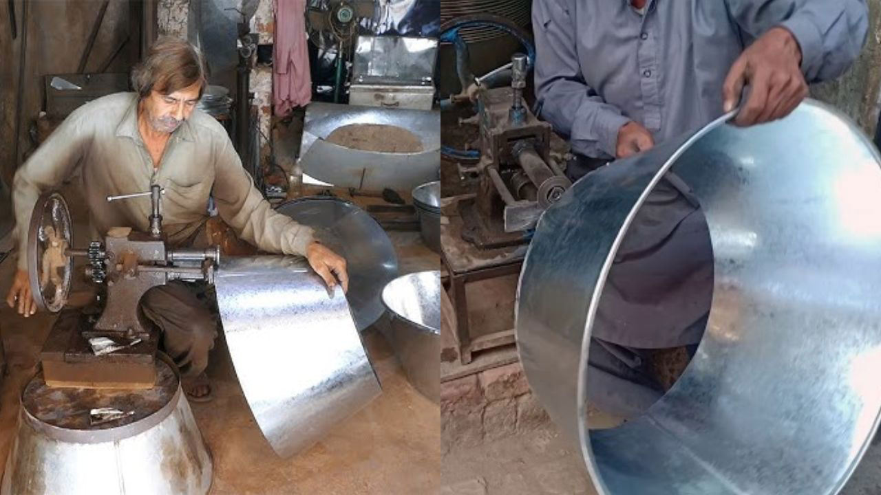 Mastering the Art of Metal Bucket Making with Amazing Skills Mastering the Art of Metal Bucket Making with Amazing Skills