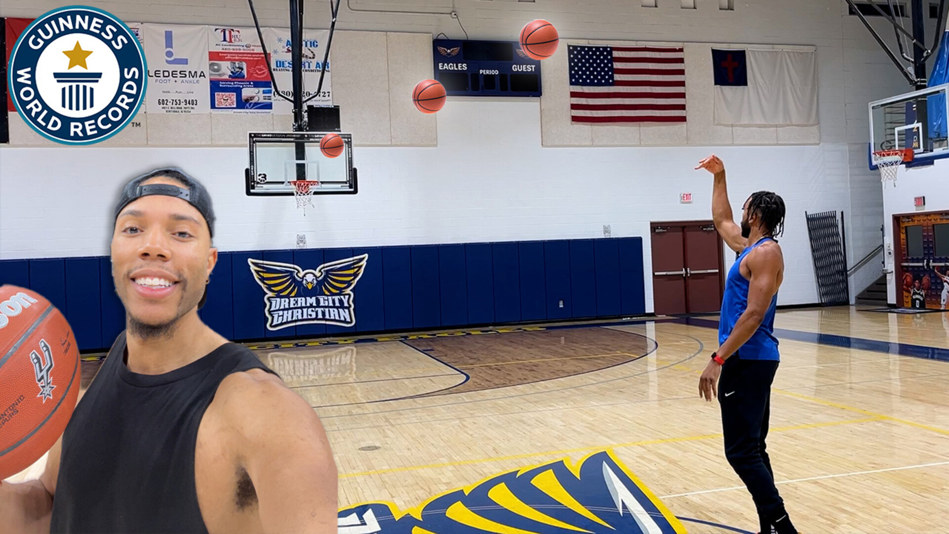 Jeremy Ware sets three Guinness World Records with basketball feats