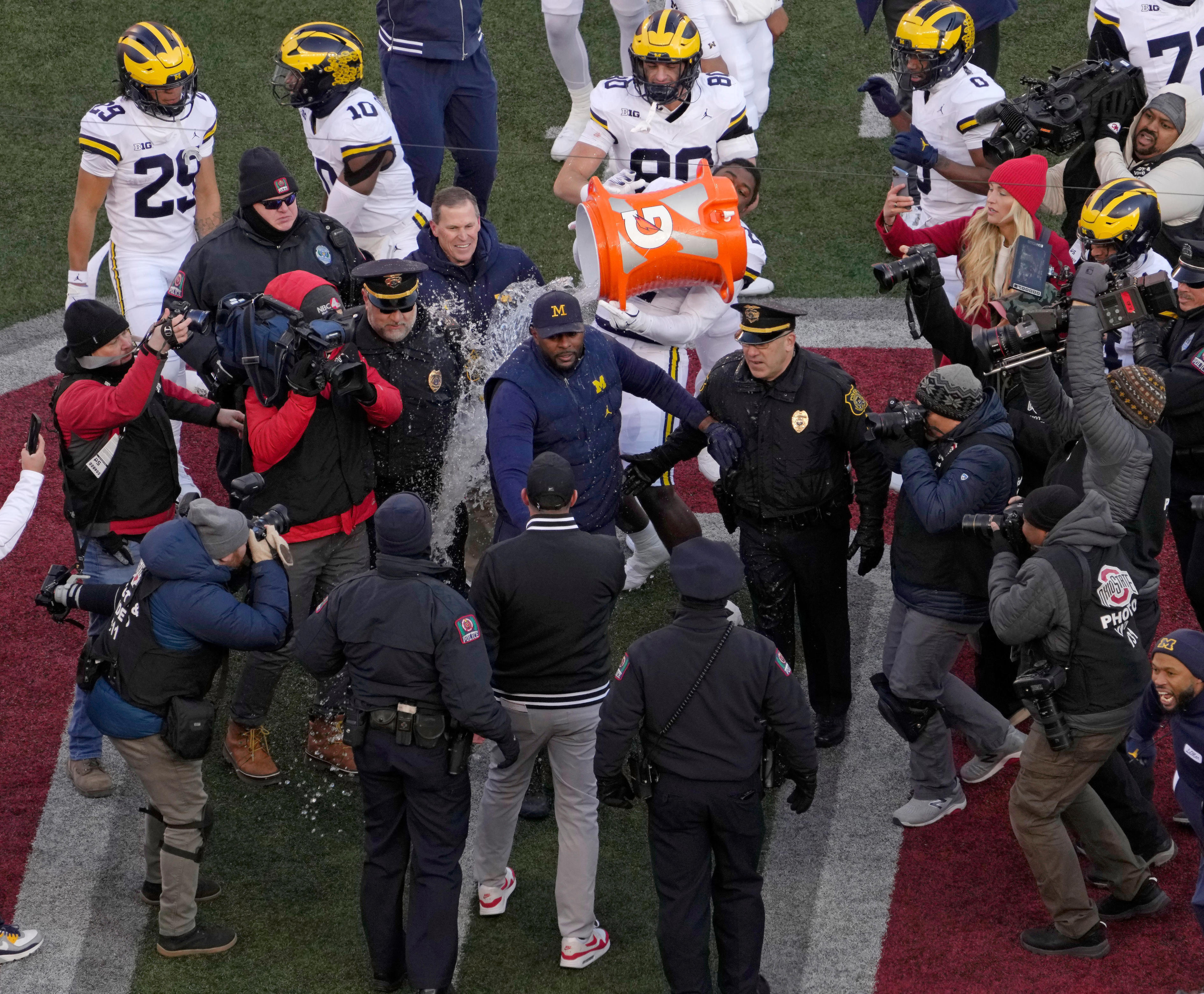 Looking back at the 2024 Ohio State-Michigan football postgame brawl