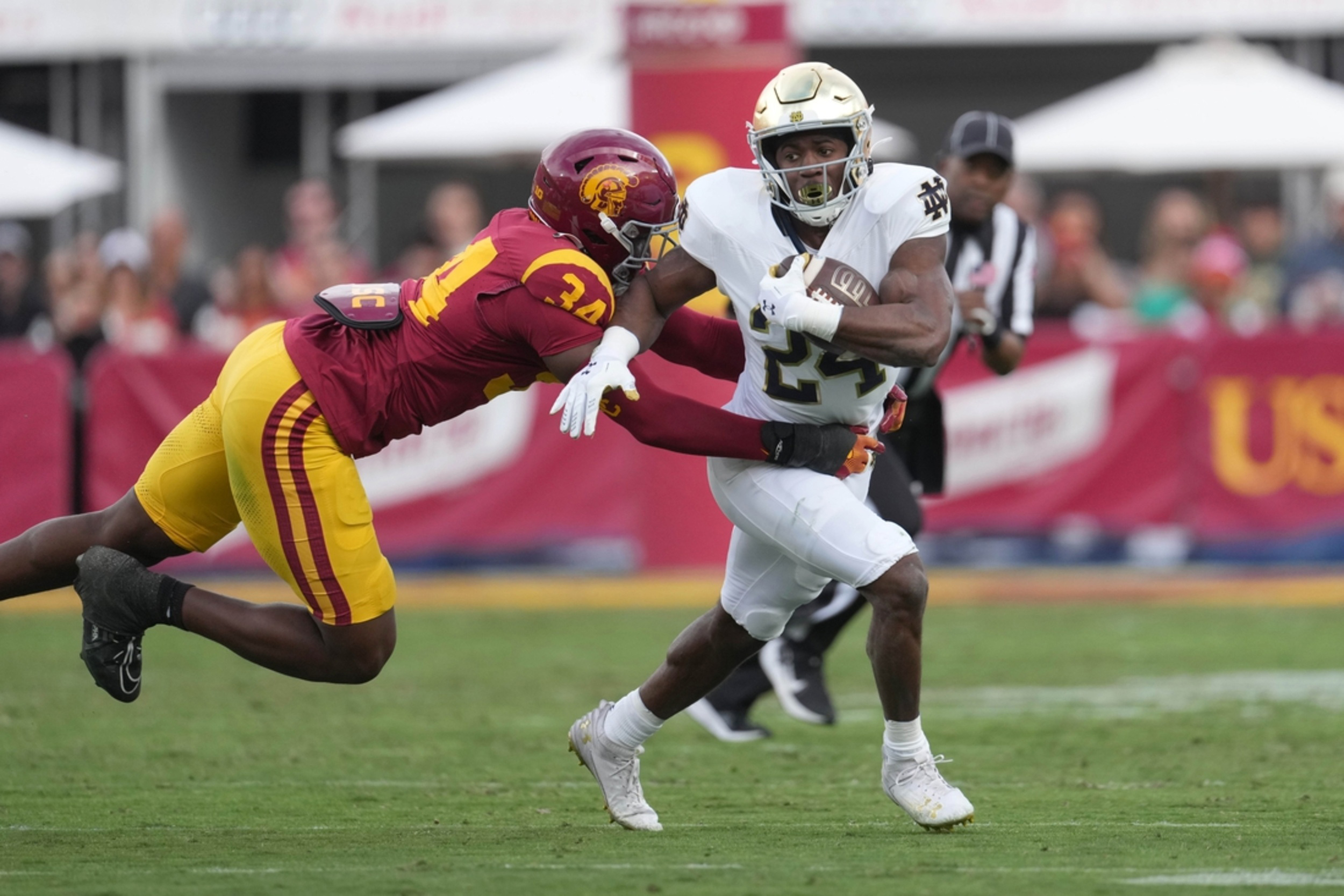 No. 5 Notre Dame beats USC, eyes playoff bye No. 5 Notre Dame beats USC, eyes playoff bye