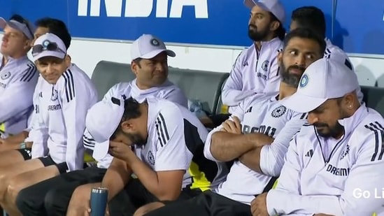 'Is Rohit Sharma crying or laughing?': IND captain's frustrated act on ... 'Is Rohit Sharma crying or laughing?': IND captain's frustrated act on ...