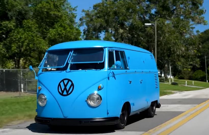 A Retro VW Bus with Mustang Power