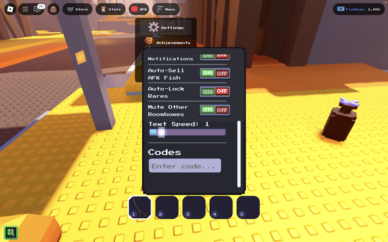 Seaside Codes (December 2024)