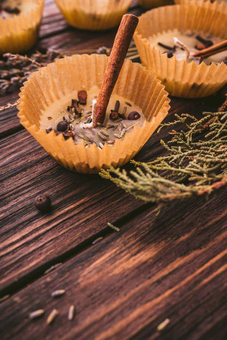 DIY Scented Beeswax Fire Starters