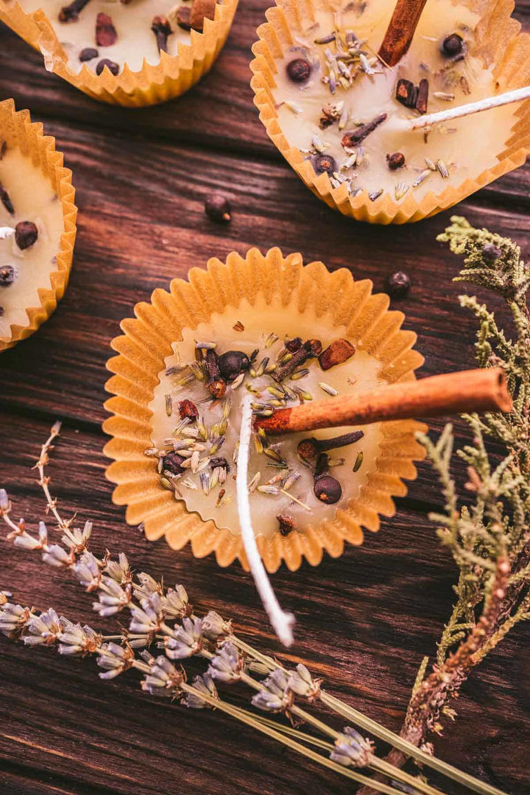 DIY Scented Beeswax Fire Starters