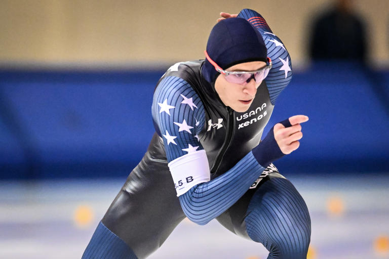 Nickel: A week before his homecoming, speedskater Jordan Stolz falls ...