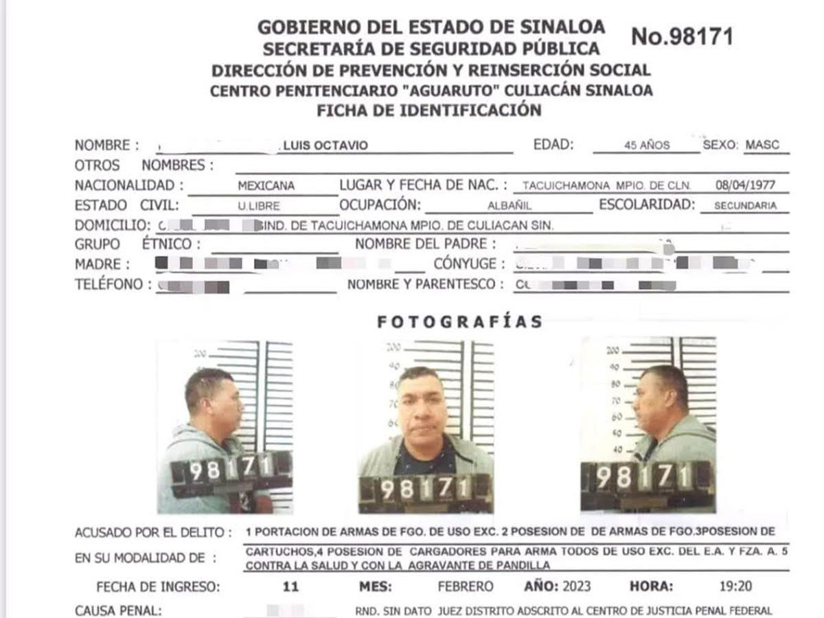 Asesinan a escolta de operador del ‘Mayo’ Zambada en Penal de Culiacán Asesinan a escolta de operador del ‘Mayo’ Zambada en Penal de Culiacán