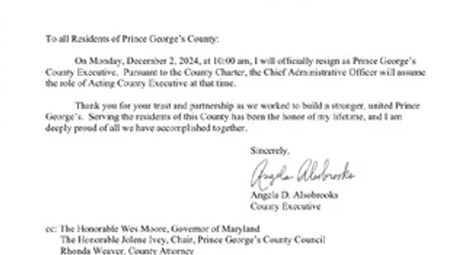 Angela Alsobrooks resigns as Prince George's Co. Executive, prepares ... Angela Alsobrooks resigns as Prince George's Co. Executive, prepares ...