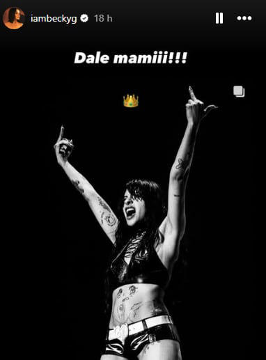 Becky G muestra su apoyo a Cazzu tras su regreso a los escenarios