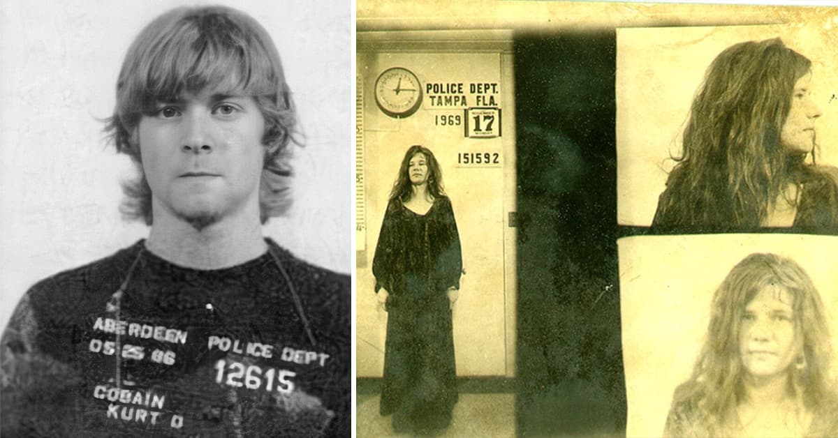 10 Mugshot Photos of Famous Rock Stars and How They Wound Up in the Can